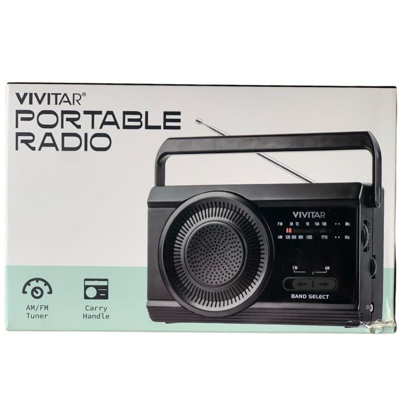 Radio Portatil AM-FM Vivitar Salida 3,5 mm