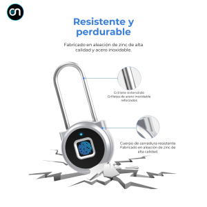Candado Inteligente Biométrico IP65 con Huella Digital con app ...
