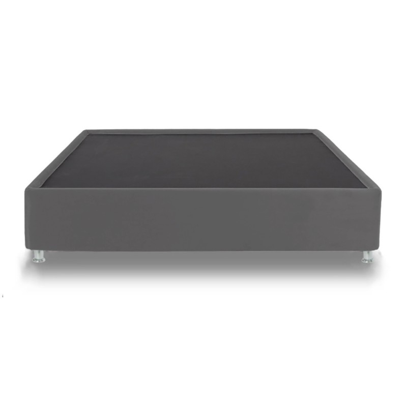 Base cama doble Roma Gris plomo