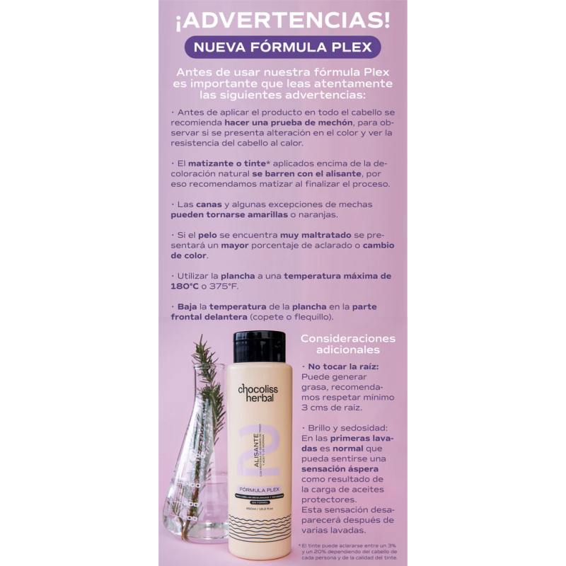 Combo Plex Cabello liso y sedoso varias aplicaciones HERBALFLUSS