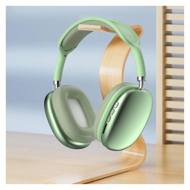 Audifonos Diadema Inalambricos Bluetooth Estereo P9 Verde