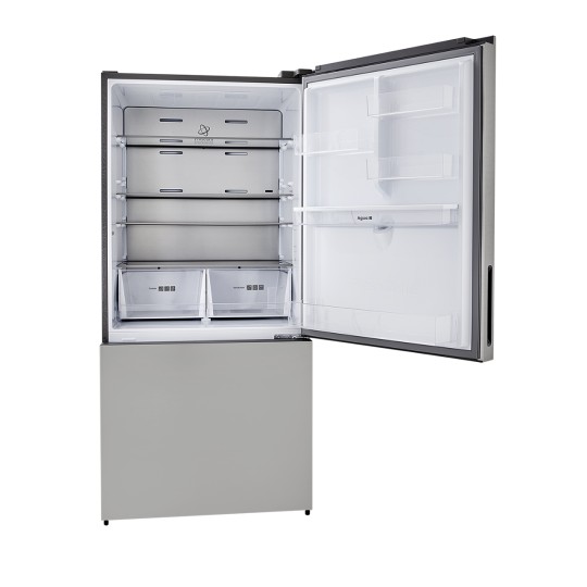 Nevera Haceb Bottom Mount 543 Lts Dispensador Agua Inox Gris