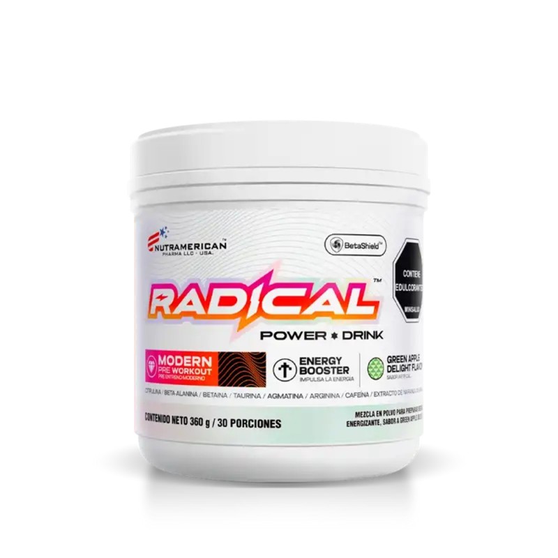 Radical Power Drink Pre-Workout Pre-entreno - NUTRAMERICAN PHARMA