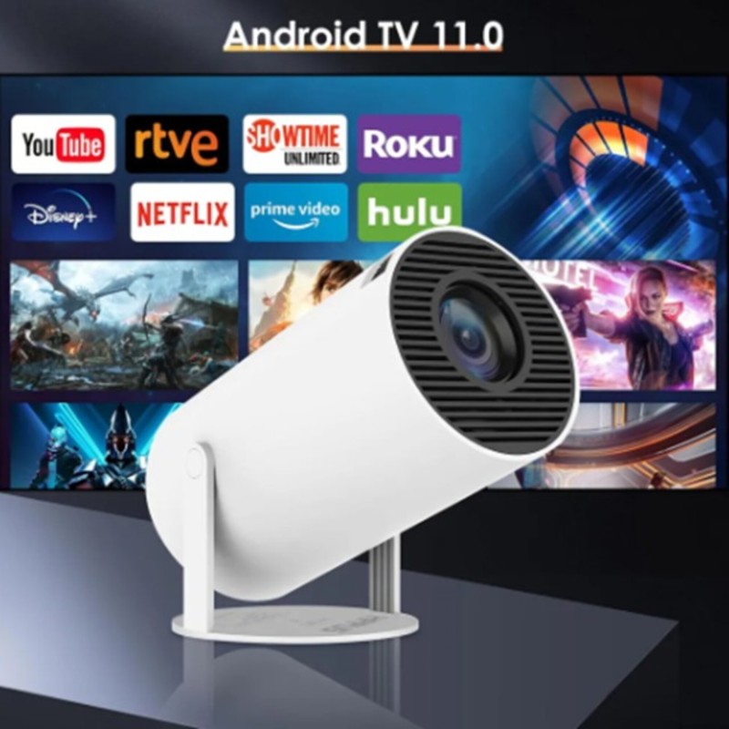 Proyector Inteligente Android Tv 11 Wifi Bt Hy300 Blanco - Generico