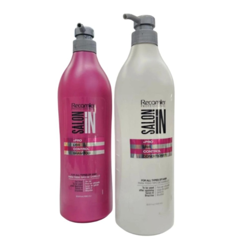 Kit Duo Liss Control Shampoo 1000 Ml + Liss Control Acondicionador 1000 ...