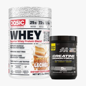 Combo Whey Basic 2lb Tres Leches + Creatina Platinum 400gr - MUSCLETECH ...